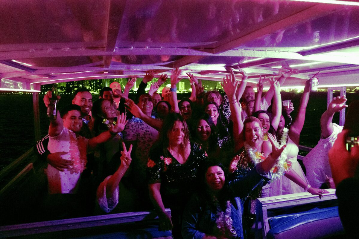 Sunset & Nighttime - Aqua Party Boat